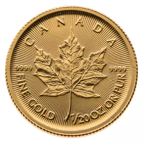 2024 1/20 oz Canadian Gold Maple Leaf | Royal Canadian Mint - Canadian PMX