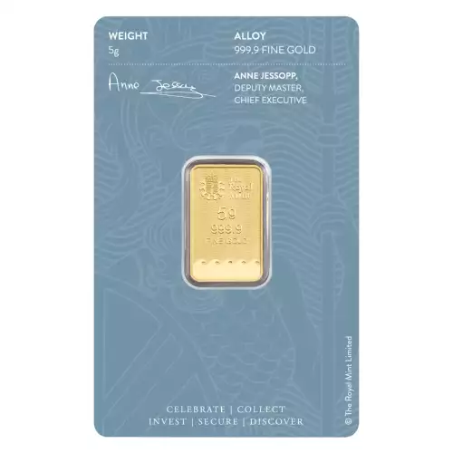 5 gram Minted Gold Bar | Royal Mint Refinery Gold Bar - Canadian PMX