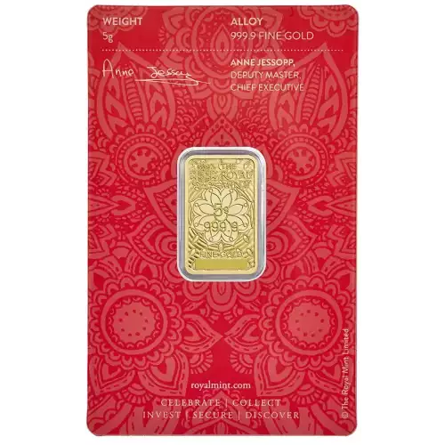 5 gram Minted Gold Bar | Royal Mint Refinery Gold Bar - Canadian PMX
